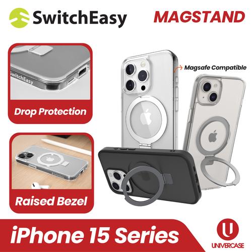Jual Case iPhone 15 Pro Max Plus SwitchEasy Mag-Stand Magsafe Slim Casing - Black, 15 Pro ...