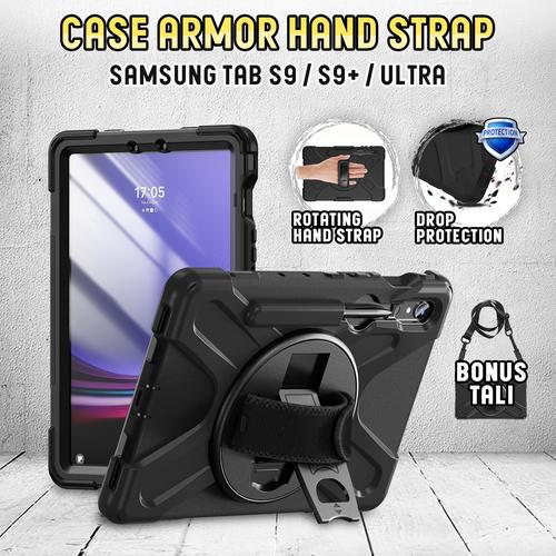 Jual Samsung Tab S9 S9+ Ultra Armor Casing Case Stand Rotate Hard Cover ...