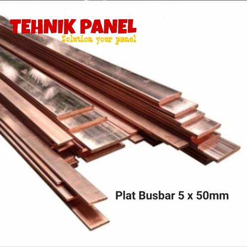 Jual Busbar Plat Tembaga 5 x 50mm 40cm / Busbar Tembaga T5mm x L5cm ...