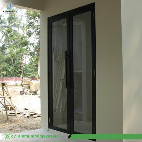 Jual Pintu doble Aluminium Custom Kusen Inkalum - Putih Kc. Polos ...