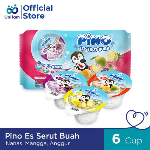 Promo Pino Es Serut Buah (1 Bag Isi 6 Cup) - Nanas, Mangga & Anggur ...
