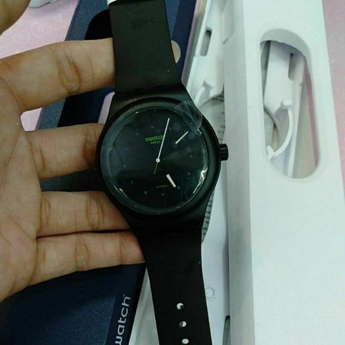 Jual JAM PRIA SWATCH SO30B400 AUTOMATIC BLACK AM FIFTY ONE ORIGINAL ...