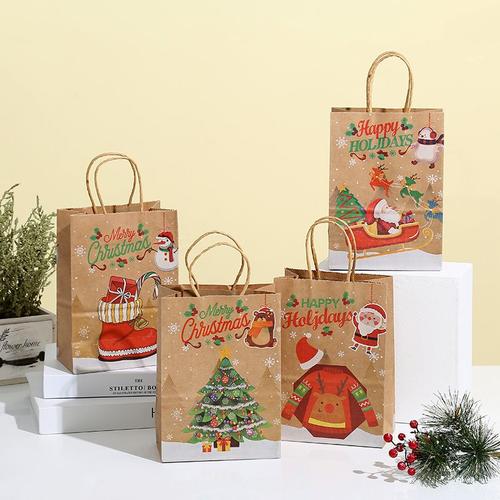 Jual paper bag natal 27 x 21 x 11 cm paper bag hampers natal tas kado ...