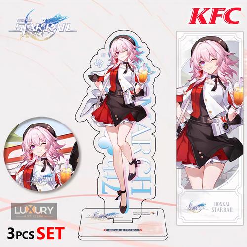 Jual Honkai Star Rail x KFC Dan Heng March 7 Standee Acrylic Stand ...