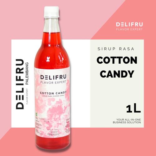 Jual Delifru Syrup Cotton Candy Sirup Permen Kapas 1 Liter Kota