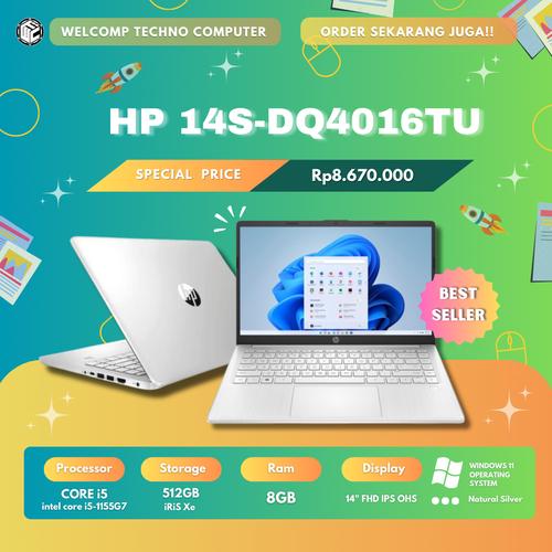 Jual LAPTOP HP 14S-DQ4016TU i5-1155G7 8GB 512GB iRiS Xe 14" FHD IPS OHS ...