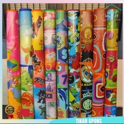 Jual Tikar Plastik/ Karpet Piknik Matras Alas Spon Lantai Gambar - Kota ...