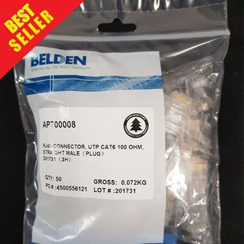 Jual ORIGINAL Belden Konektor RJ45 Cat6 @50pcs / Belden Connector RJ 45 ...
