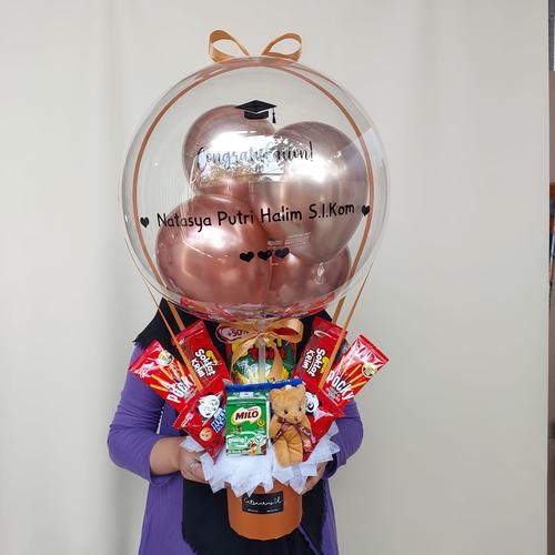 Jual Buket Balon Snack Bucket Wisuda Bouquet Ulang Tahun Wisuda - Rose ...