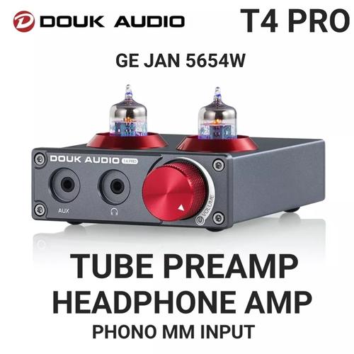 Jual DOUK AUDIO T4 PRO Headphone Amp & Tube Preamp Phono MM Input / Aux ...