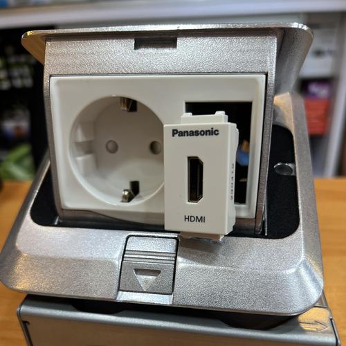 Jual stop kontak lantai panasonic hdmi soket + arde floor socket ...