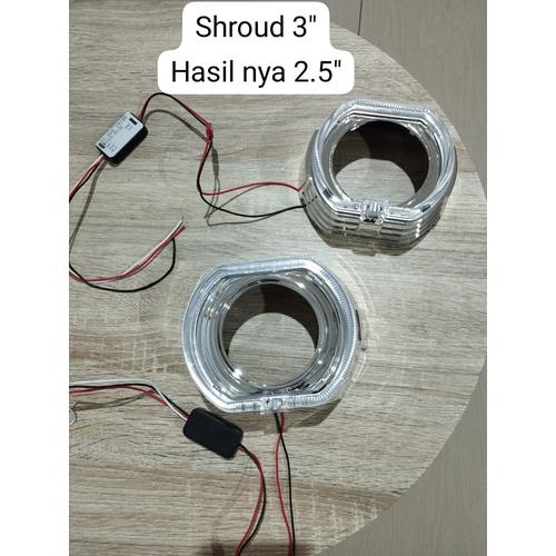 Jual Shroud Mini Untuk BILED Projector 3 inch Tapi Ukuran 2.5 inch ...