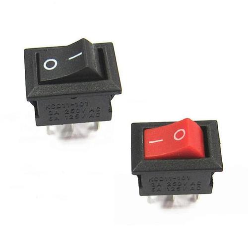 Jual ROCKER SWITCH TOMBOL SAKLAR ON OFF AC/DC KECIL - Merah, 2 PIN MODE ...