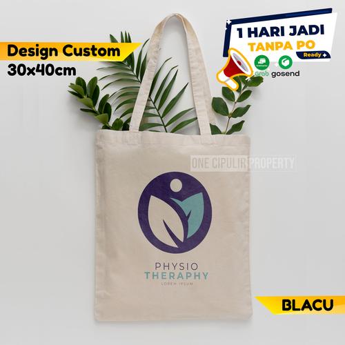 Jual Tote Bag Blacu 40x50cm / UK Besar /Design Custom / Tas Jinjing ...