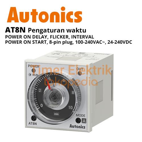Jual Autonics AT8N Timer Power On Delay 8 Pin, 100-240VAC, 24-240VDC ...