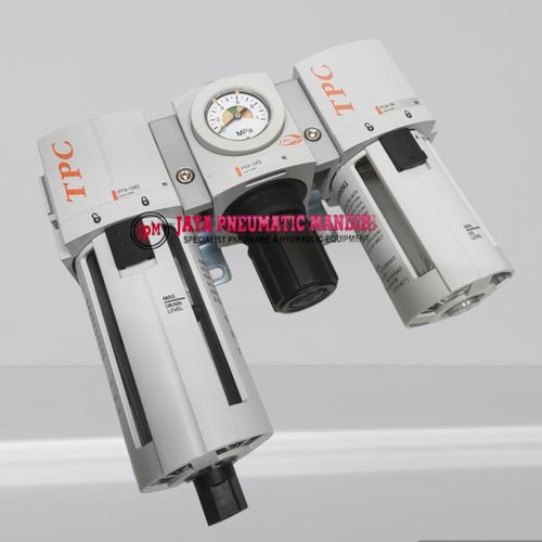 Jual Air filter regulator Lubricator combination 3 Tabung PC4-04DG TPC ...