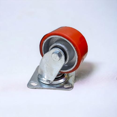 Jual Roda PU heavy duty 4 inch tipe hidup - mati / roda troli heavy ...