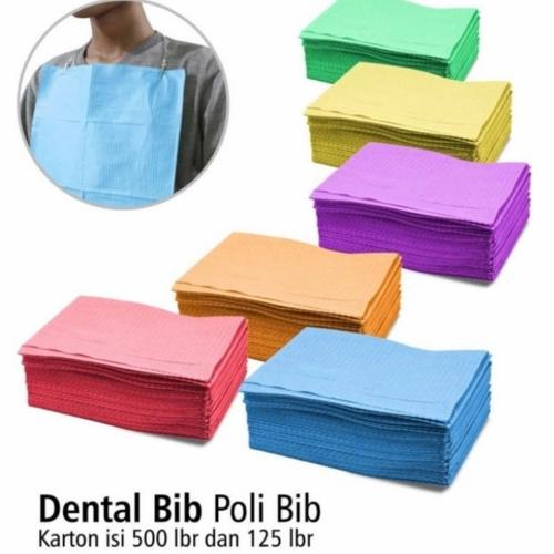 Jual Polibib Polybib Dentalbib Onemed Apron Dental Bib 125 pcs Celemek - Hijau, TANPA TALI ...
