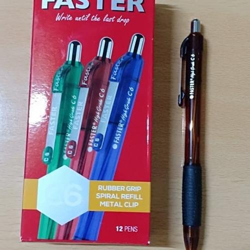 Jual Pen FASTER C6 - Biru - Jakarta Pusat - ATK Original | Tokopedia