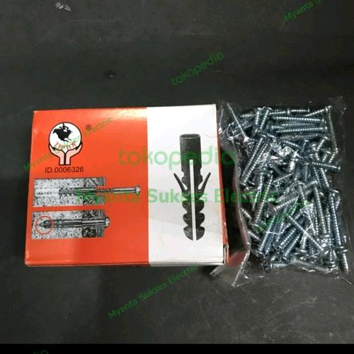Jual Fiser / Fisher S6 + Skrup 5cm Per 100 Pcs - Jakarta Pusat - Myanta Sukses Elektrik | Tokopedia