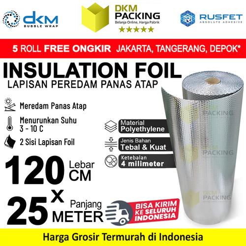 Jual Bubble Insulation Alumunium Foil Wrap Peredam Panas Atap Rumah ...
