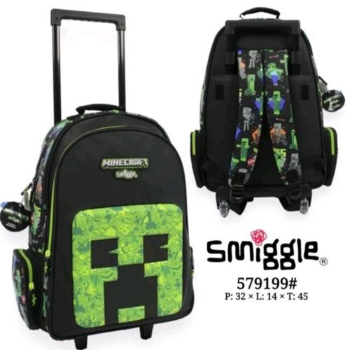 Jual Smiggle Trolley Minecraft Backpack/Tas Koper Minecraft/ Tas ...