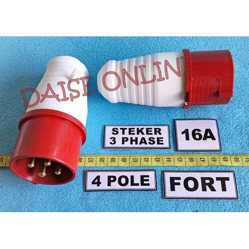 Jual STEKER INDUSTRIAL FORT 3 PHASE 4 POLE FT-CEE-014 - Kab. Sidoarjo ...