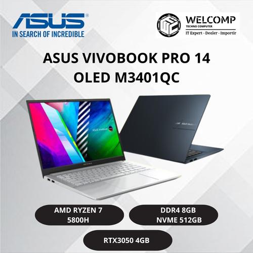 Jual Laptop Asus Vivobook Pro 14 M3401QC RYZEN 7 5800H/ 8GB/ 512GB ...