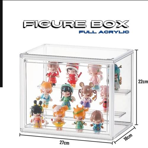 Jual Action Figure Box Display Full Acrylic Pop Mart Blind Box - Clear ...