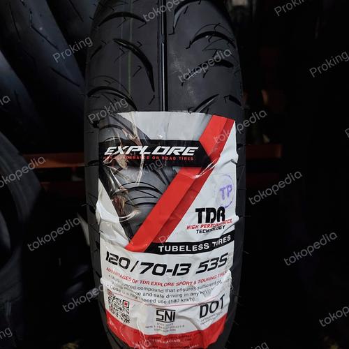 Jual 120/70-13 BAN TDR HIGH PERFORMANCE TIRES SOFT COMPOUND TL NMAX ...