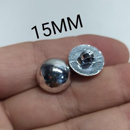Jual Kancing Jamur Silver Model Cembung Ukuran 9mm-13mm-15mm-21mm ...