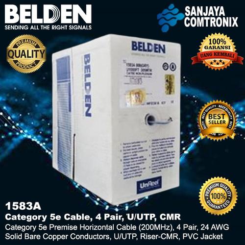 Jual BELDEN 1583A Kabel LAN UTP Cat-5e ORIGINAL 305m per roll - 305M ...
