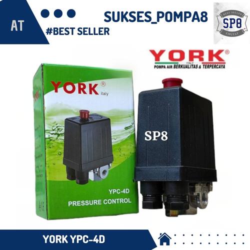 Jual YORK YPC-4D Otomatis Kompresor / Pressure Switch Kompresor Angin ...
