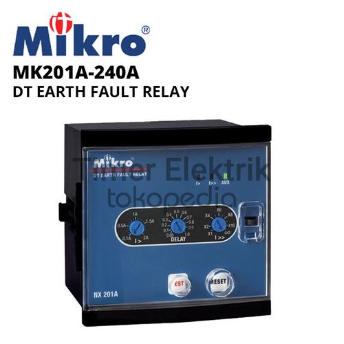 Jual MIKRO MK201A-240A DT Earth Fault Relay - Jakarta Pusat - Timer ...