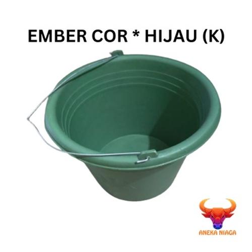 Jual Ember Plastik Hijau 4 Liter Anti Pecah Penampung Air Ember Tukang ...