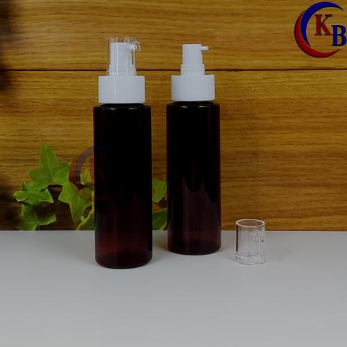 Jual BOTOL TREATMENT PUMP 150 ML BIG / BOTOL PLASTIK RF 150ML AMBER ...
