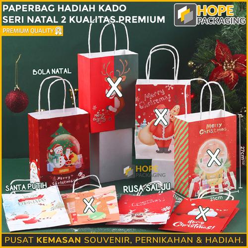 Jual Paper Hadiah Kado Seri Natal 2 Premium/ Tas Jinjing Merry ...
