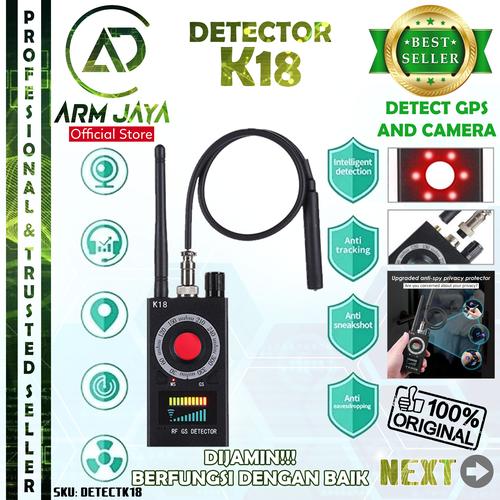 Promo RF Signal Detector K18 Alat pendeteksi Anti Spy Camera GPS ...
