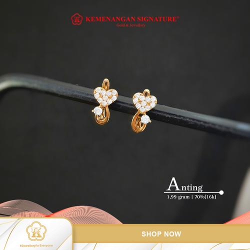Jual Anting Model Love Full Mata Kadar : 700 % gold - Kab. Bogor - KSKW ...