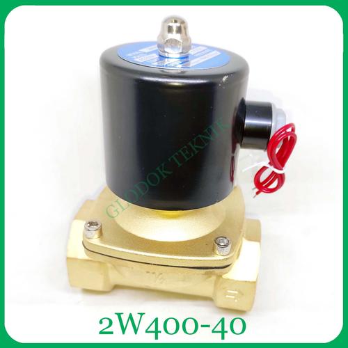 Jual 2W400-40 /UW-40: 1 1/2" Solenoid Valve Kuningan NC; AC 220V / DC 24V - AC 220V - Jakarta ...