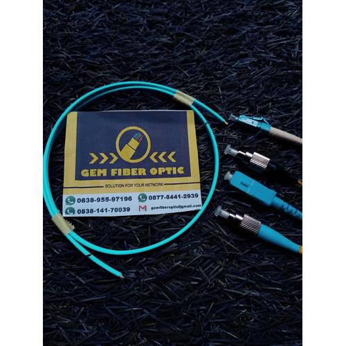 Jual LC - LC Multimode OM4 Corning Aqua Duplex Patchcord Fiber Optic - 1 Meter - Jakarta Selatan ...