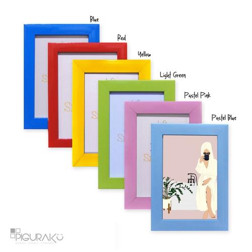 Jual 4R Frame Pigura Bingkai Foto Minimalis - Fancy Color - Pink - Kota ...