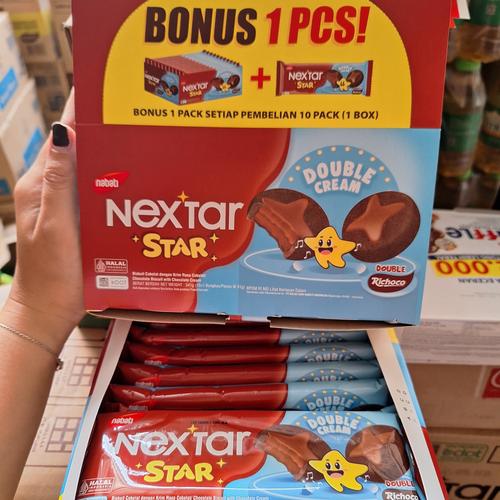 Jual Nextar Star Double Cream Rasa Chocolate (1box isi 10pcs) - Kab ...