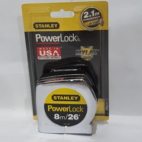 Jual Stanley Power Lock Measuring Tape / Meteran Manual 8M STHT33428-8 ...