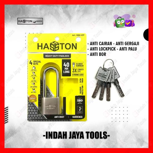 Jual HASSTON 1092-017 Gembok 40 mm Leher Panjang Heavy Duty Padlock 4 ...