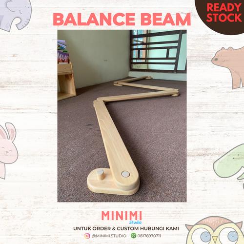 Jual Balance Beam Kayu Pinus Montessori Balok Titian - 1Beam Set - Kab ...