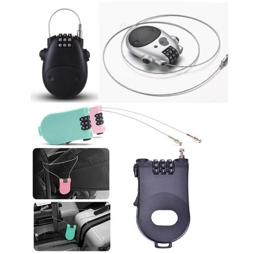 Jual Gembok Helm gembok kawat gembok kabel tali baja Pengaman Sepeda ...