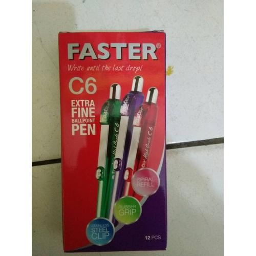 Jual Pulpen faster C6 /pack - Biru - Jakarta Selatan - Kenzie ...