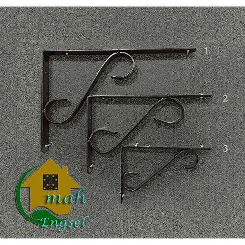 Jual Siku besi L 125x195mm A.S1C Siku Rak L Braket penyangga Siku rak ...