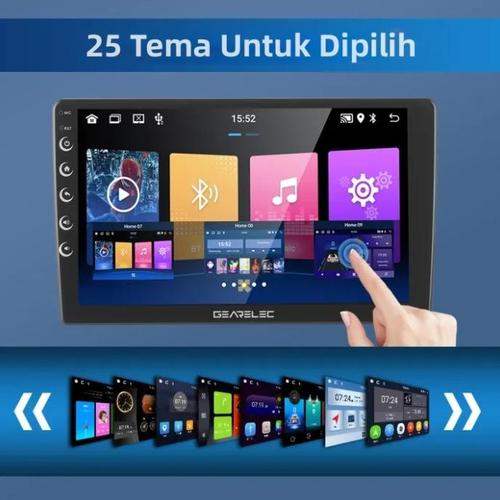 Jual GEARELEC Head unit 9 inch Headunit Android 12 Universal Skeleton ...